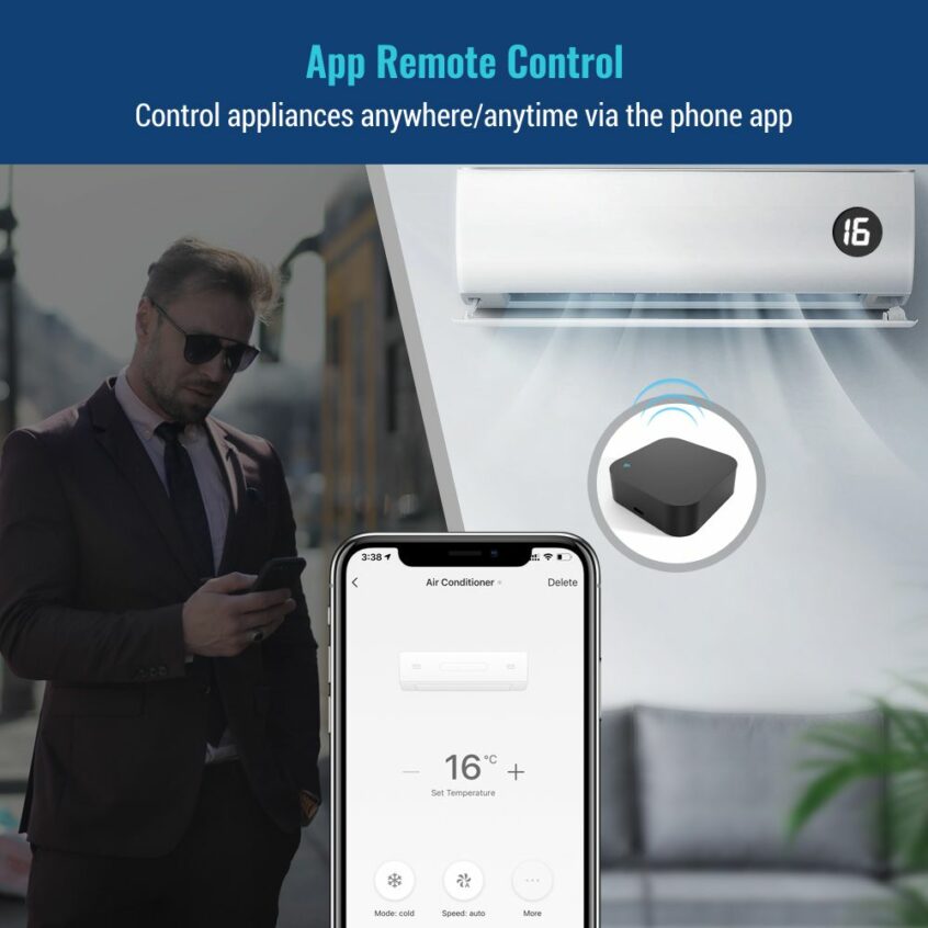 Smart IR+RF Remote Controller - WiFi - Genie Automata