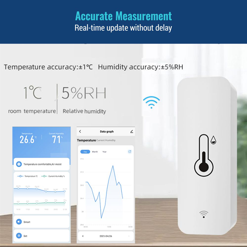 Temperature / Humidity Sensor - WiFi - Genie Automata
